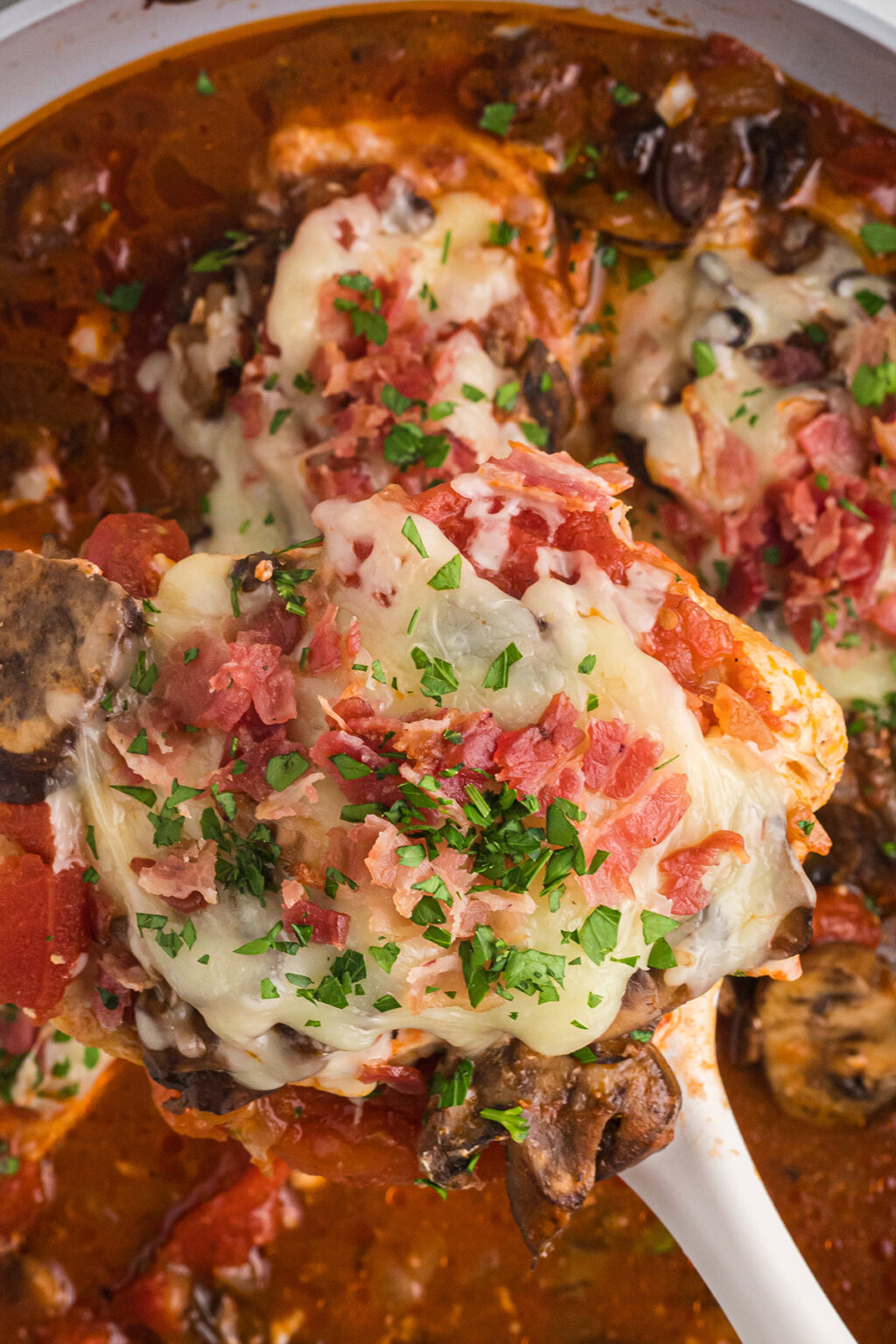 Bistro Chicken with Cheese and Bacon Recipe - Lana’s Cooking