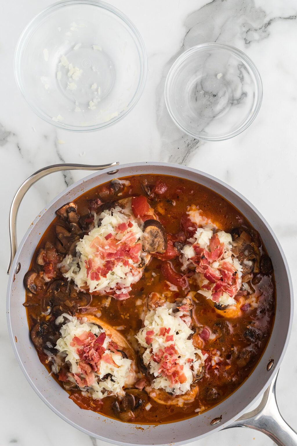 Bistro Chicken with Cheese and Bacon Recipe - Lana’s Cooking