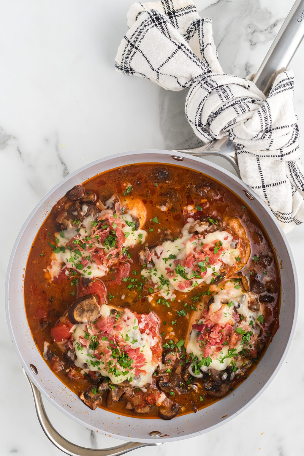 Bistro Chicken with Cheese and Bacon Recipe - Lana’s Cooking