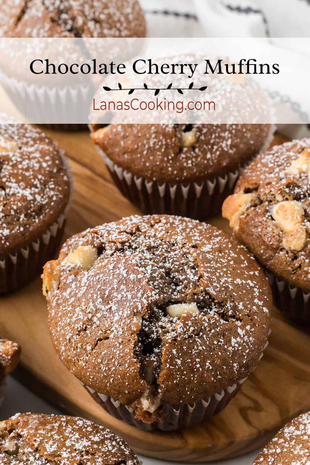 Chocolate Cherry Muffins Recipe - Lana’s Cooking