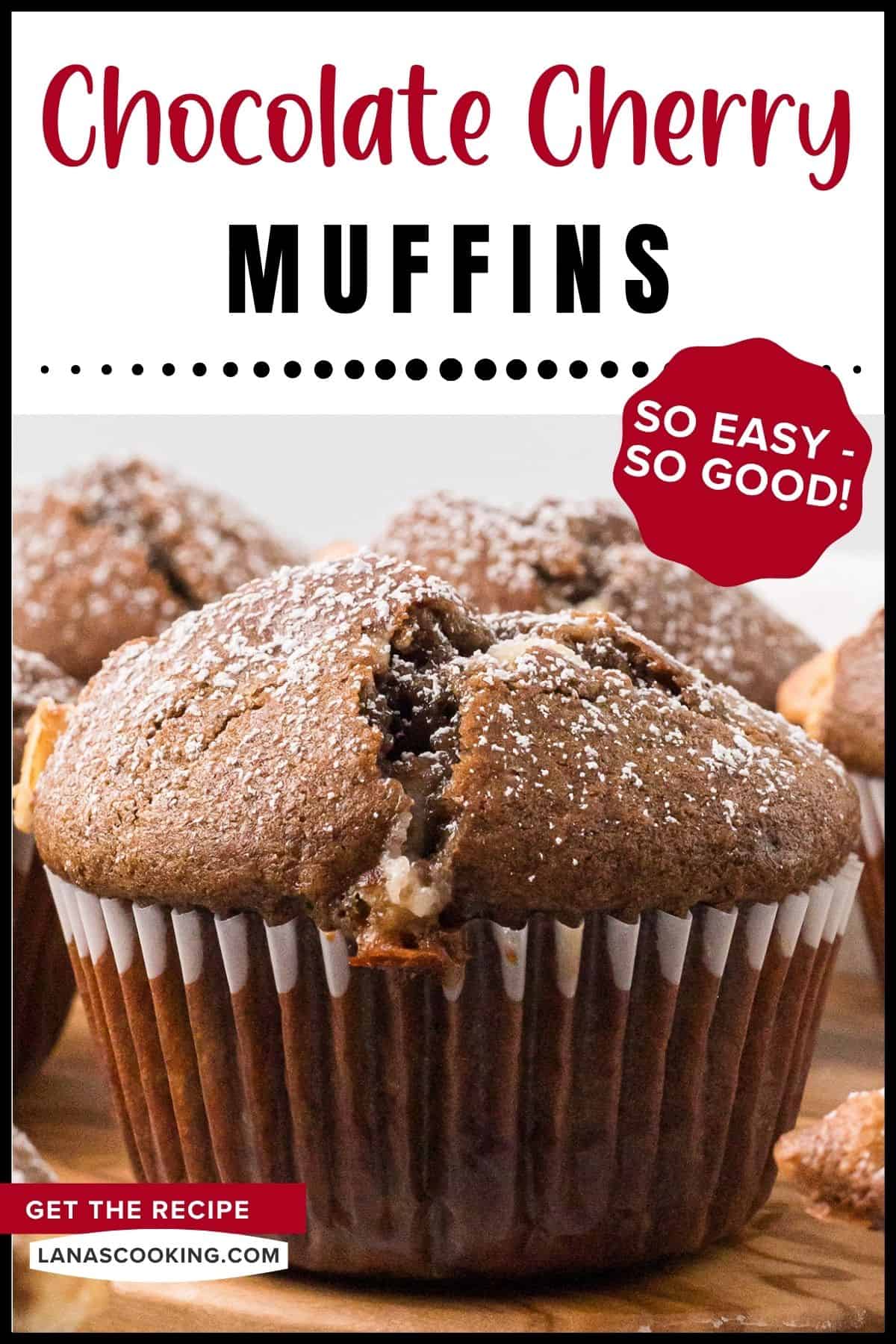 Chocolate Cherry Muffins Recipe - Lana’s Cooking