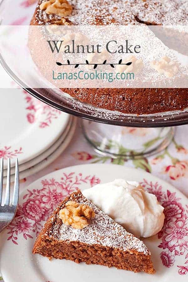 Flourless Walnut Cake from Never Enough Thyme