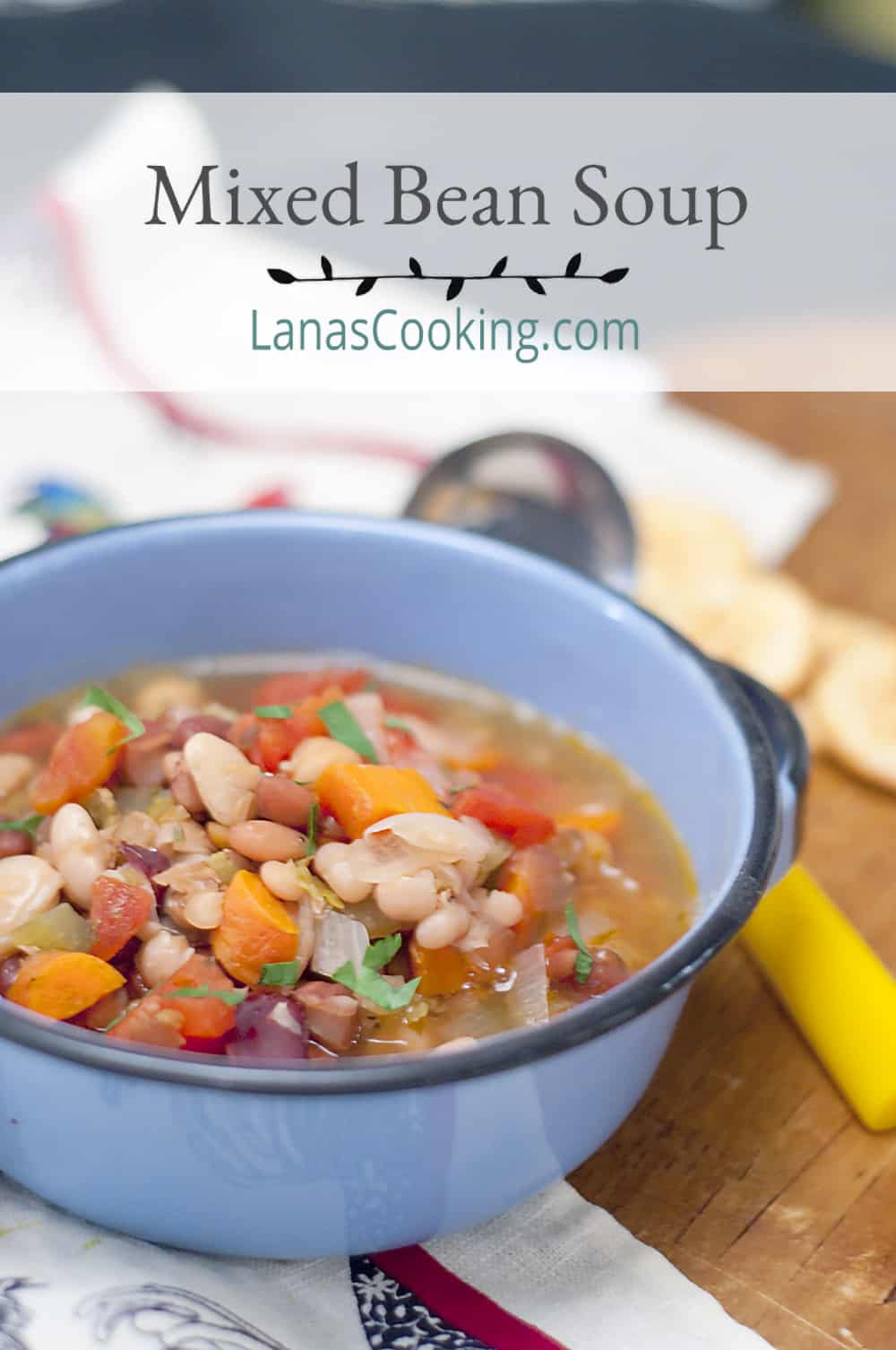 Warm and Comforting Mixed Bean Soup | Never Enough Thyme