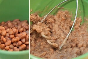 Pinto Bean Cakes with Salsa and Sour Cream | Lana’s Cooking