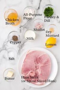 Ham with Creamy Herb Sauce Recipe - Lana's Cooking
