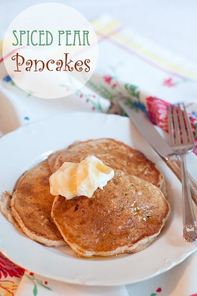 Spiced Pear Pancakes | Never Enough Thyme