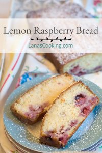 Lemon Raspberry Bread from Never Enough Thyme