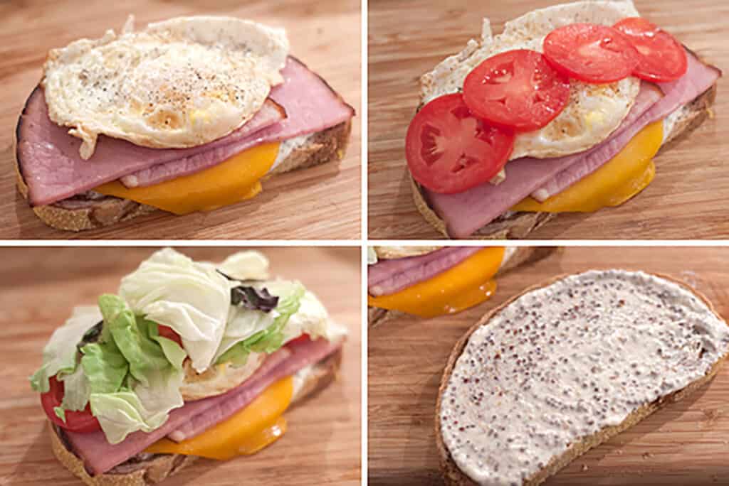 Ham and Egg Breakfast Sandwich Recipe - Lana's Cooking