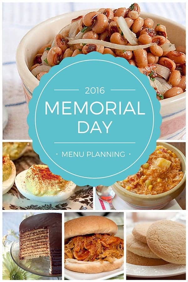 2016 Memorial Day Menu Planning - Never Enough Thyme