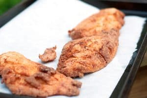 Fried Catfish with Cheese Grits from Never Enough Thyme