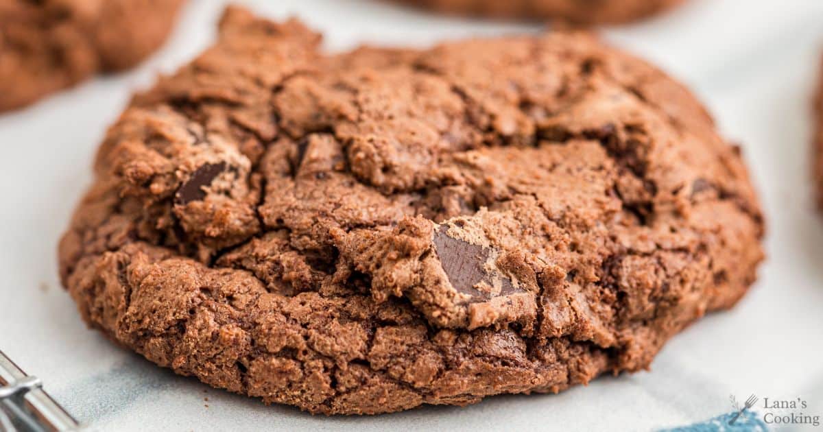 Double Chocolate Chunk Cookies Recipe - Lana’s Cooking