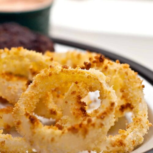 Baked Panko Onion Rings Recipe - Lana’s Cooking