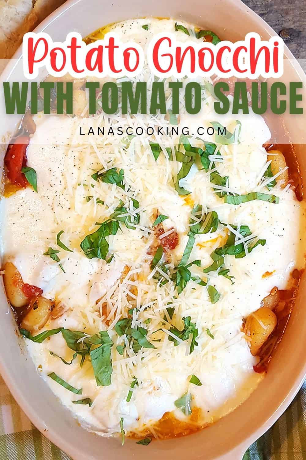 Gnocchi with Tomato Sauce Recipe -- Lana's Cooking