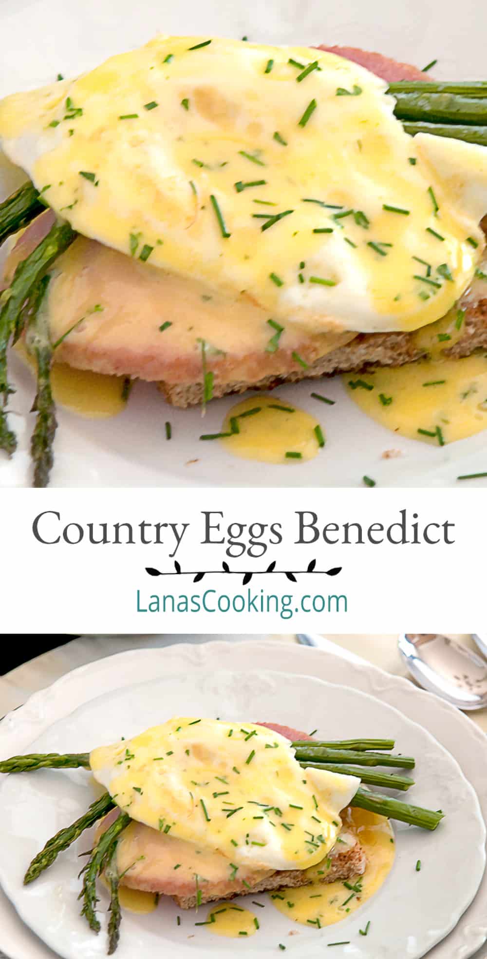 Country Eggs Benedict Recipe - Lana's Cooking