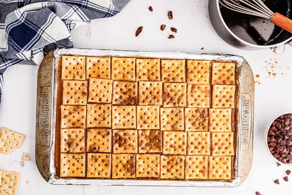 Saltine Cracker Toffee Recipe - Lana’s Cooking