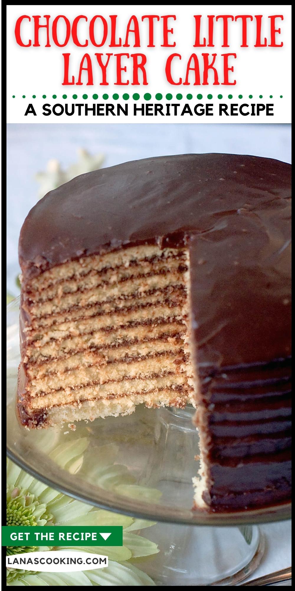 Chocolate Little Layer Cake Recipe - Lana’s Cooking