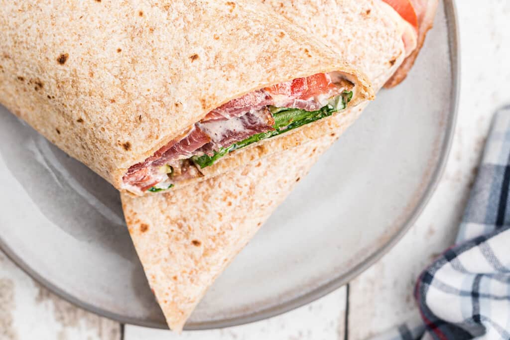 BLAT (Bacon, Lettuce, Avocado, Tomato) Wraps Recipe - Lana’s Cooking