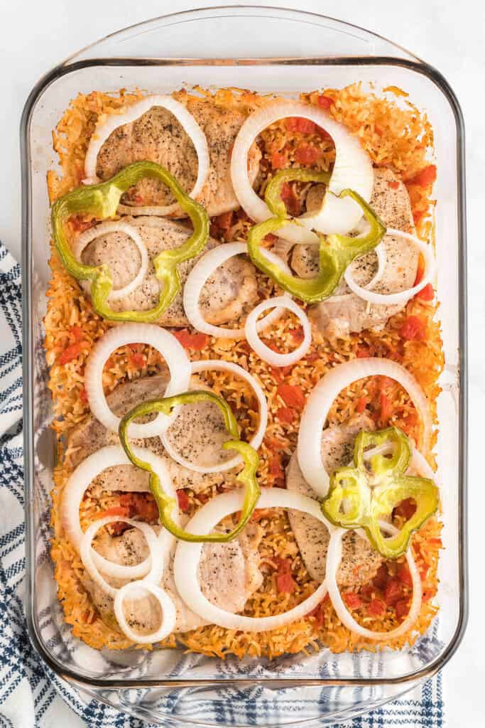 One Dish Pork Chops and Rice Recipe - Lana’s Cooking