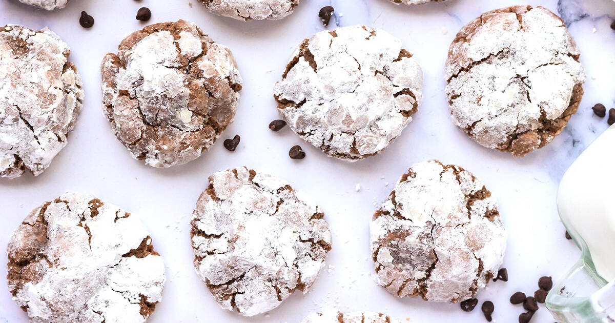 Chocolate Crinkle Cookies Recipe - Lana's Cooking