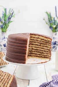 Chocolate Little Layer Cake Recipe - Lana’s Cooking