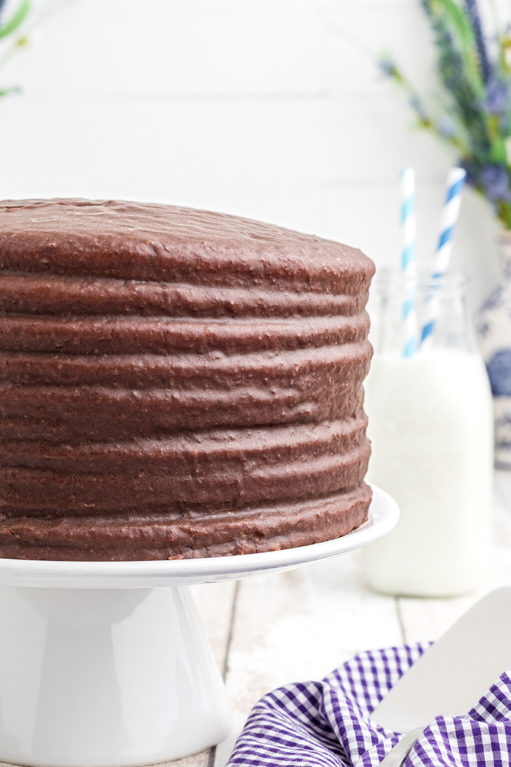 Chocolate Little Layer Cake Recipe - Lana’s Cooking