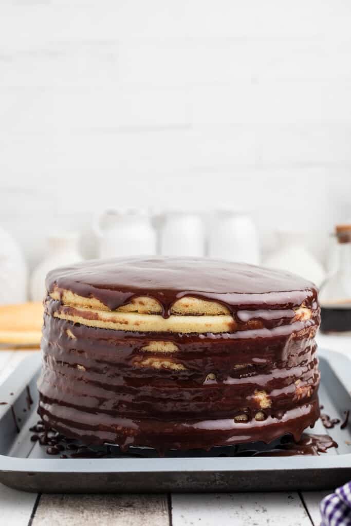 Chocolate Little Layer Cake Recipe - Lana’s Cooking