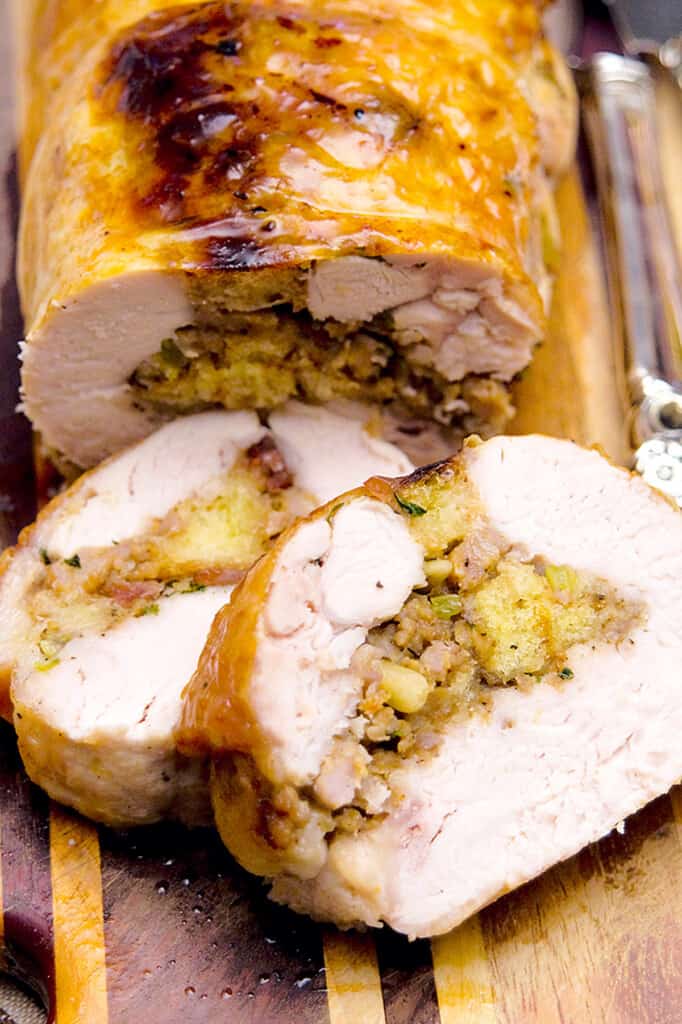 Rolled Stuffed Turkey Breast Recipe - Lana’s Cooking