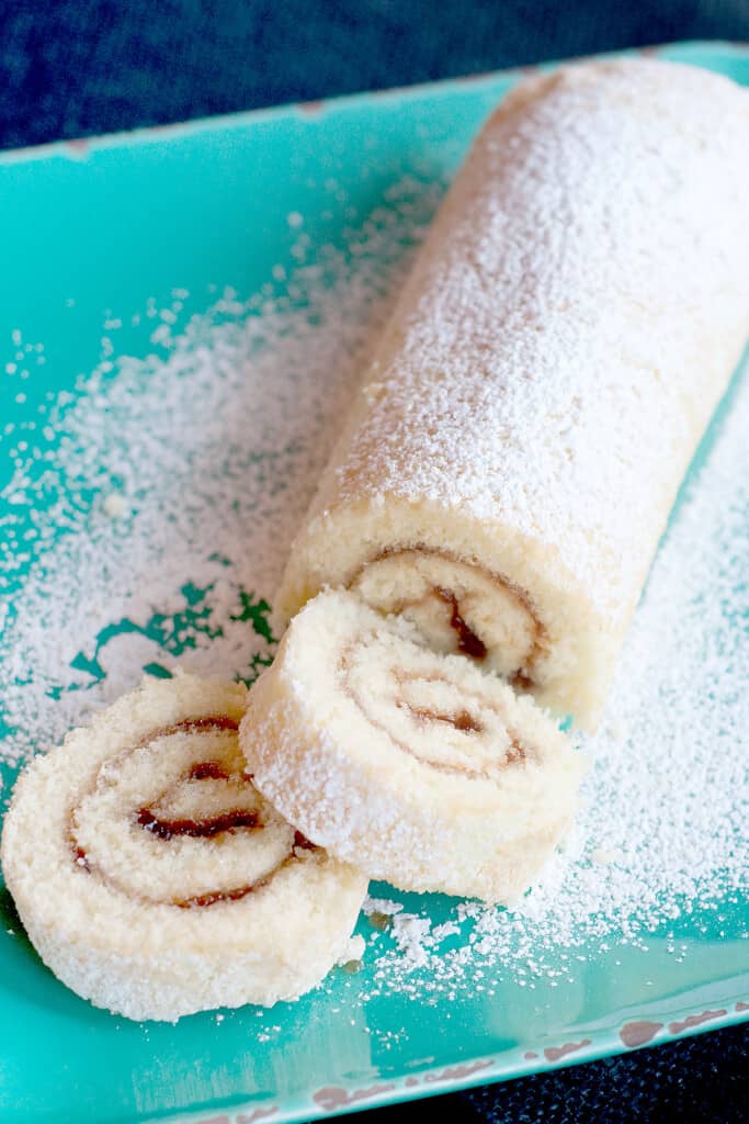 Raspberry Filled Jelly Roll Recipe - Lana’s Cooking