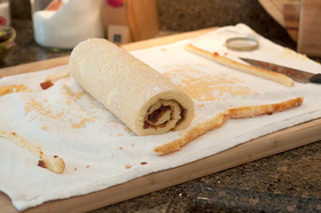 Raspberry Filled Jelly Roll Recipe - Lana’s Cooking