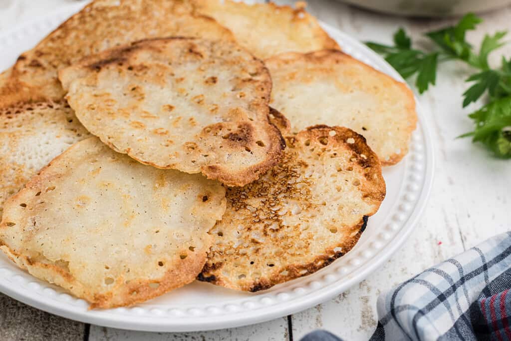 Thin and Crispy Lacy Cornbread Recipe - Lana's Cooking