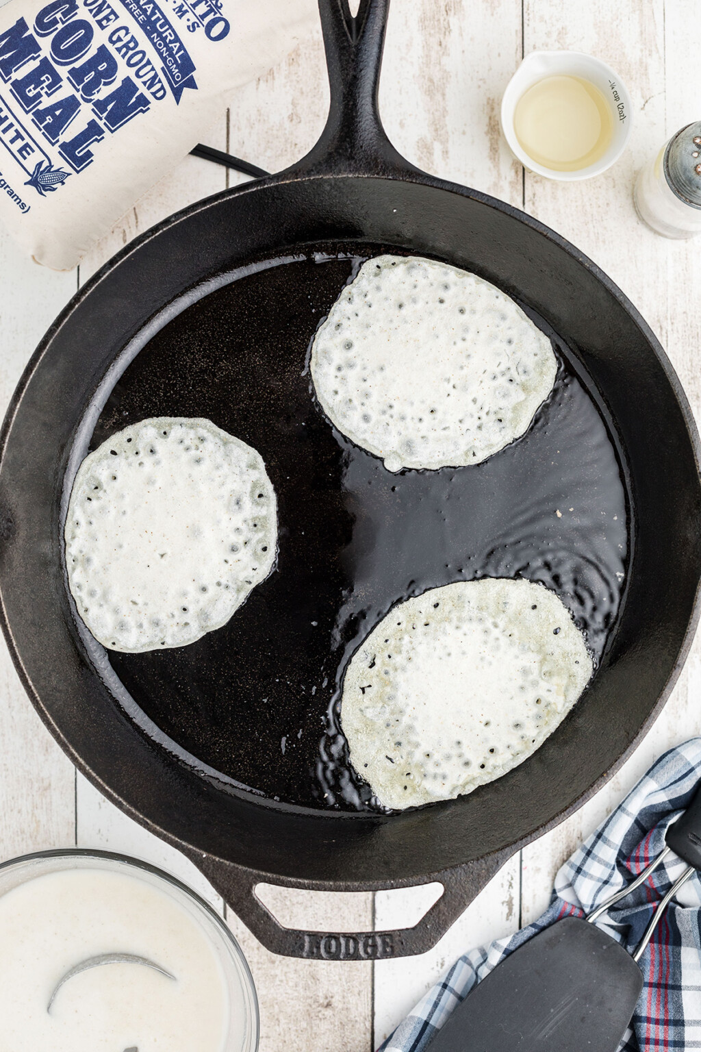 Thin and Crispy Lacy Cornbread Recipe - Lana's Cooking