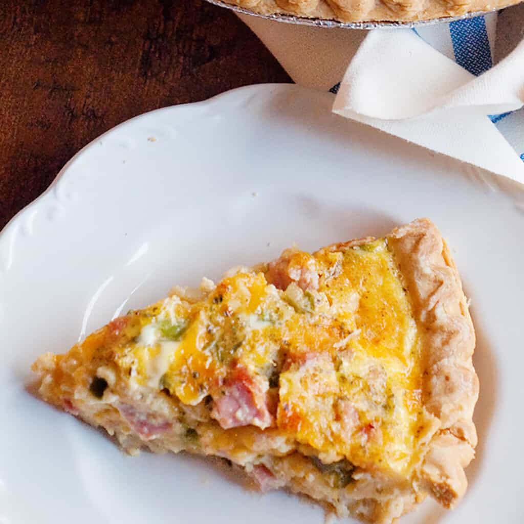 Ham and Cheese Quiche Recipe - Lana's Cooking