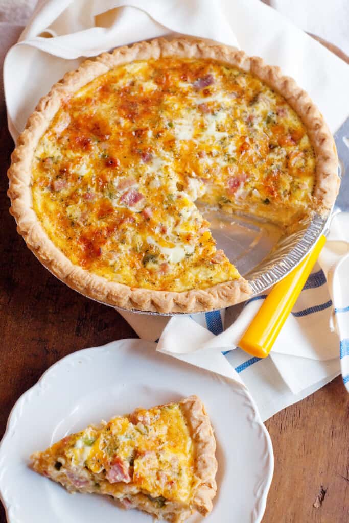 Ham and Cheese Quiche Recipe - Lana's Cooking