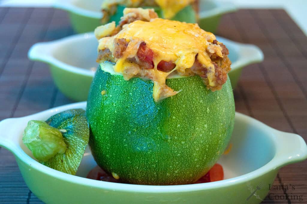 Stuffed 8 Ball Zucchini Recipe - Lana’s Cooking