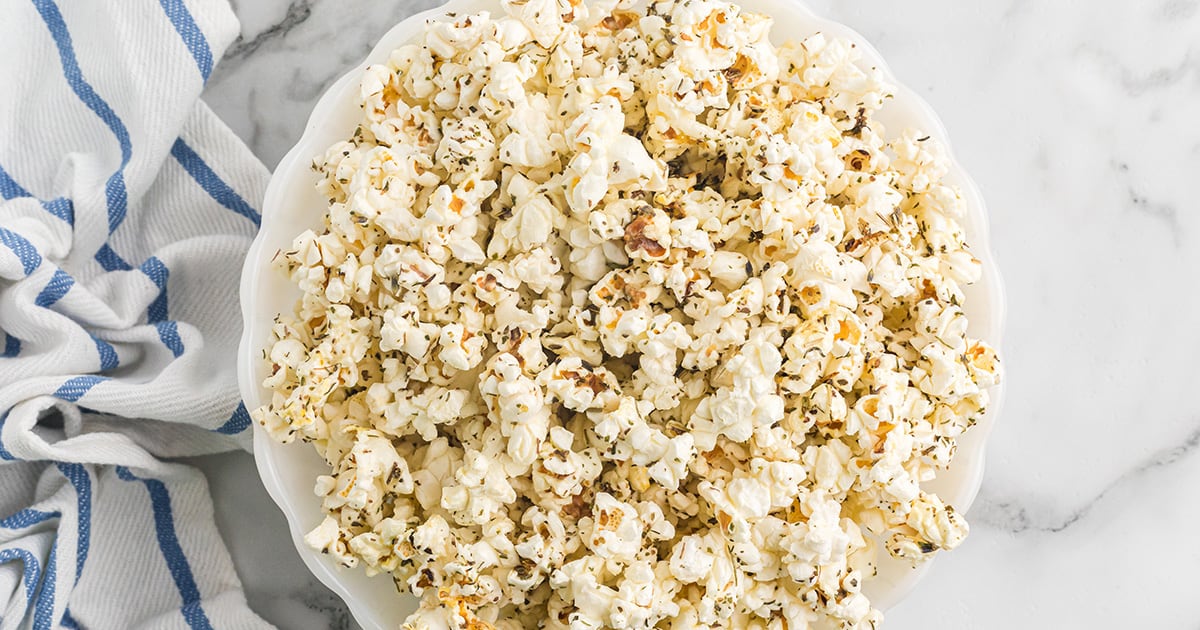 Garlic Butter and Herb Popcorn Recipe - Lana's Cooking