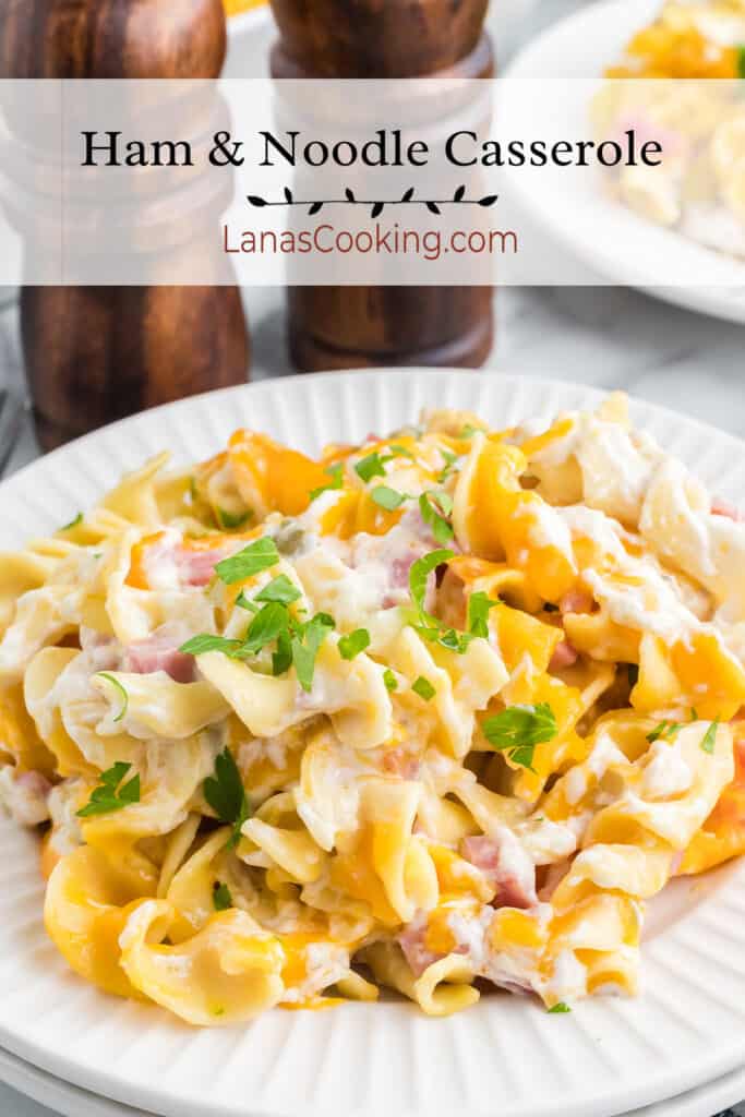 Easy Ham and Noodle Casserole Recipe - Lana's Cooking