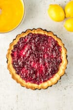 Lemon Raspberry Tart Recipe - Lana's Cooking