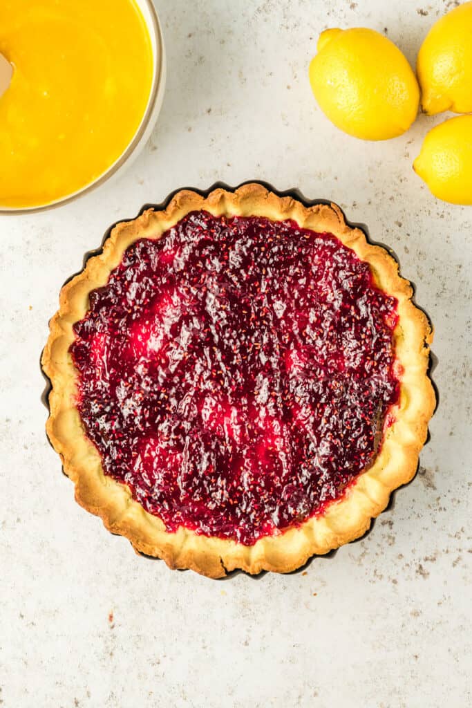 Lemon Raspberry Tart Recipe - Lana's Cooking