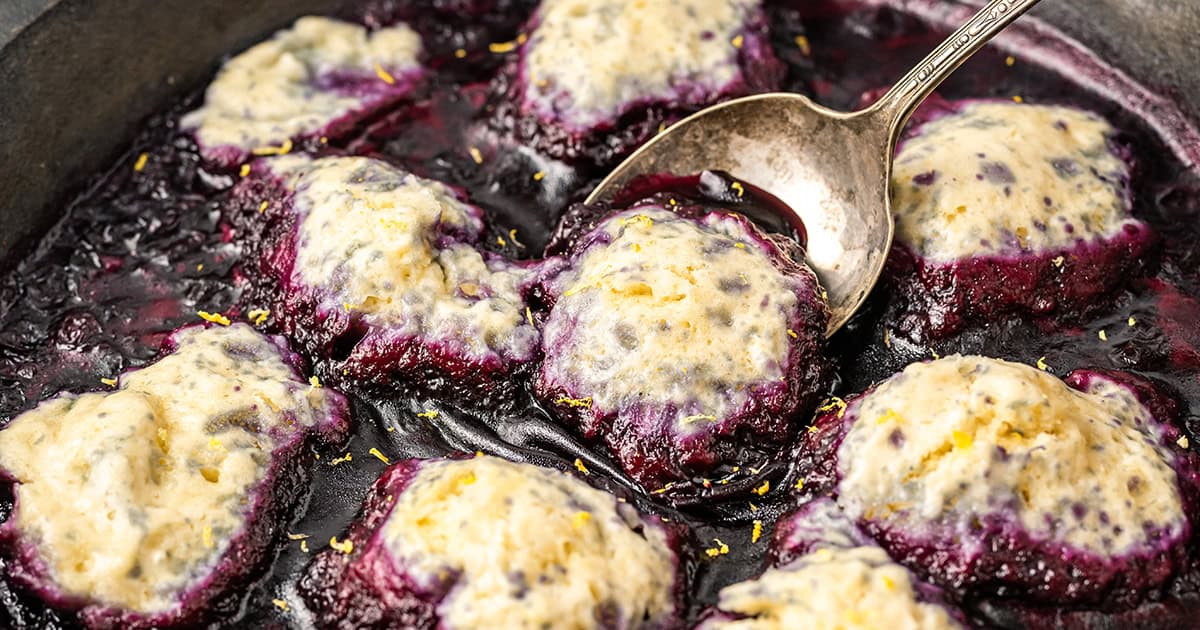 Stovetop Blueberry Slump Recipe - Lana's Cooking