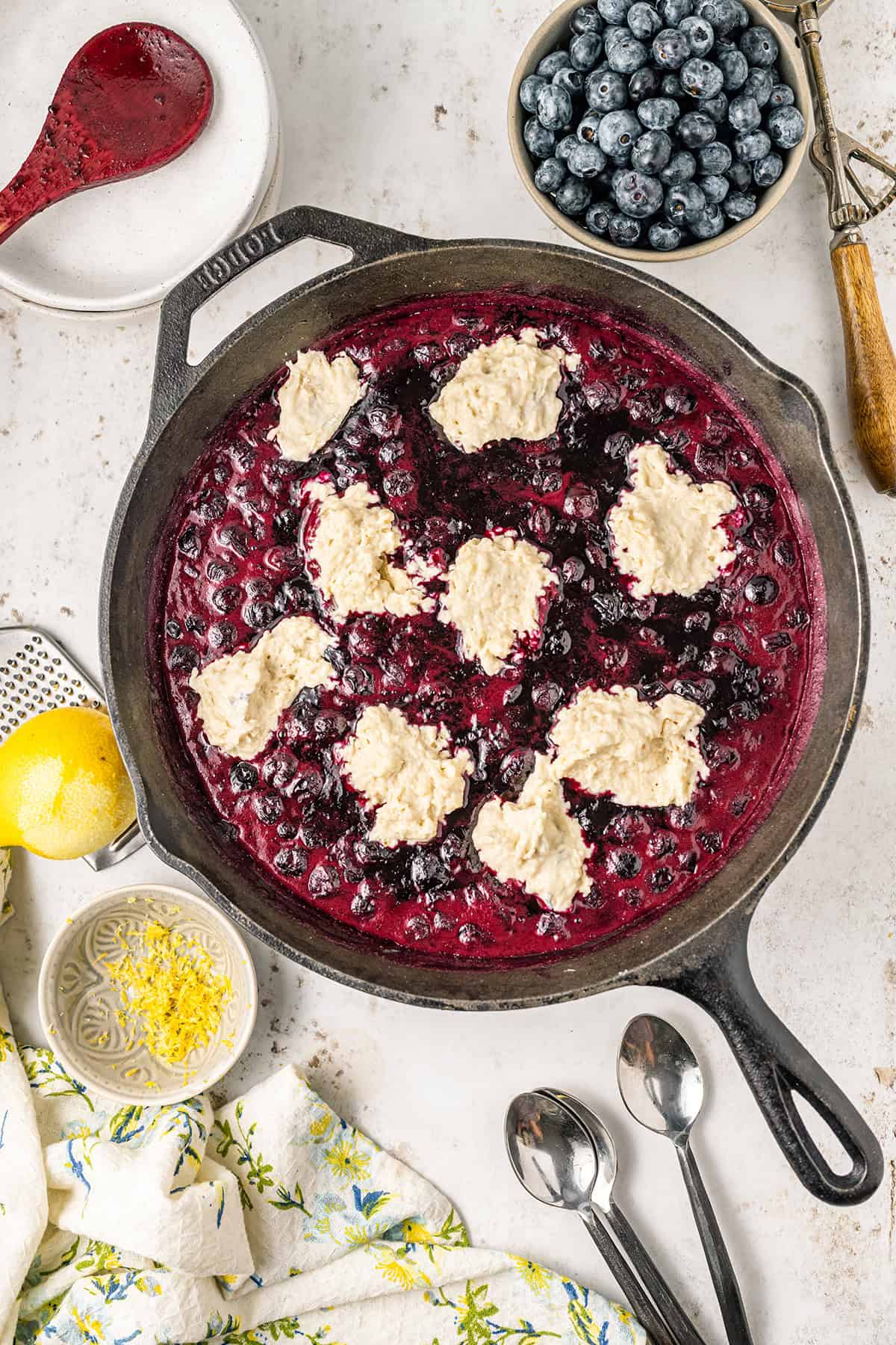 Stovetop Blueberry Slump Recipe - Lana's Cooking