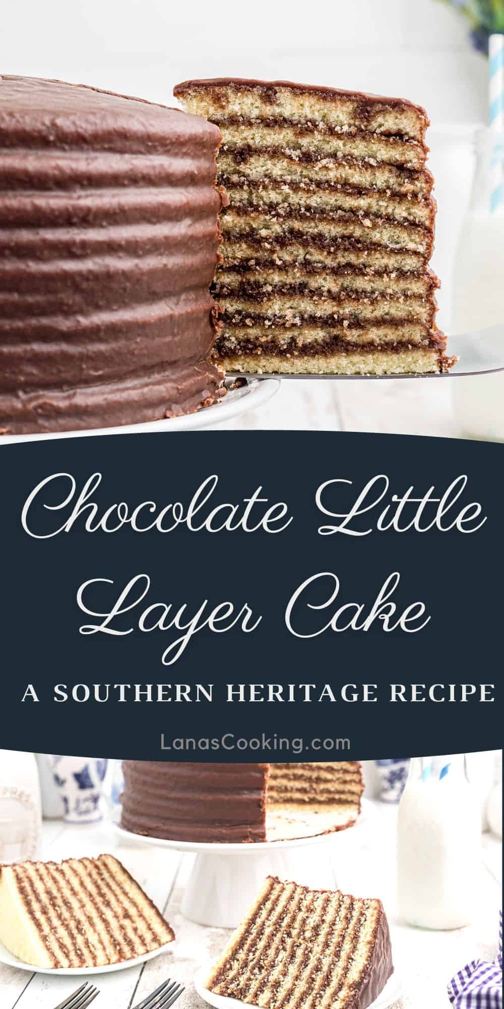 Chocolate Little Layer Cake Recipe - Lana’s Cooking