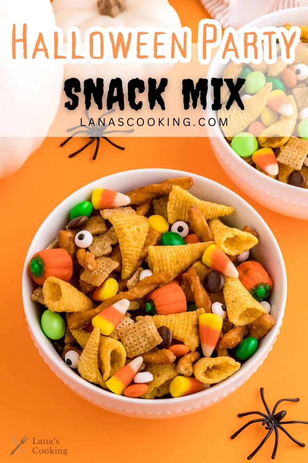 Halloween Party Snack Mix Recipe - Lana's Cooking