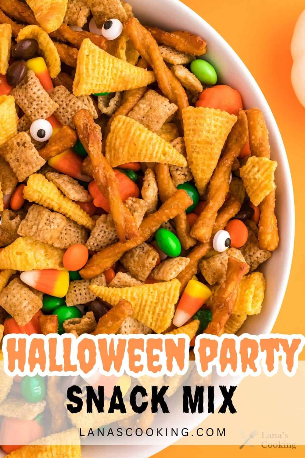 Halloween Party Snack Mix Recipe - Lana's Cooking