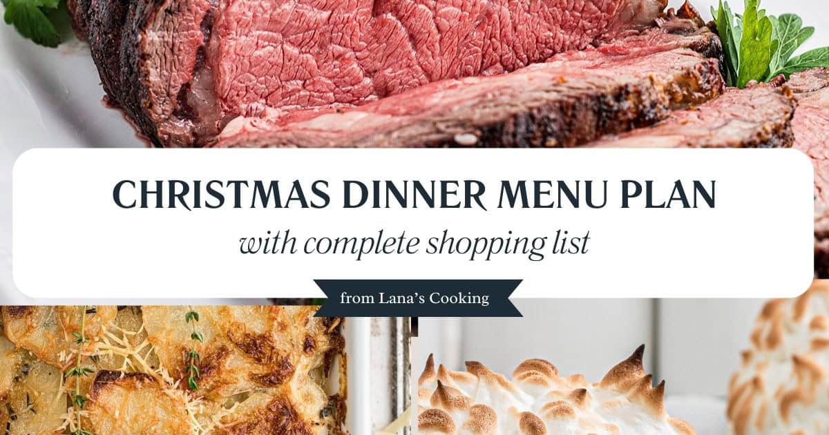 Menu Plan - Christmas Dinner - Lana's Cooking