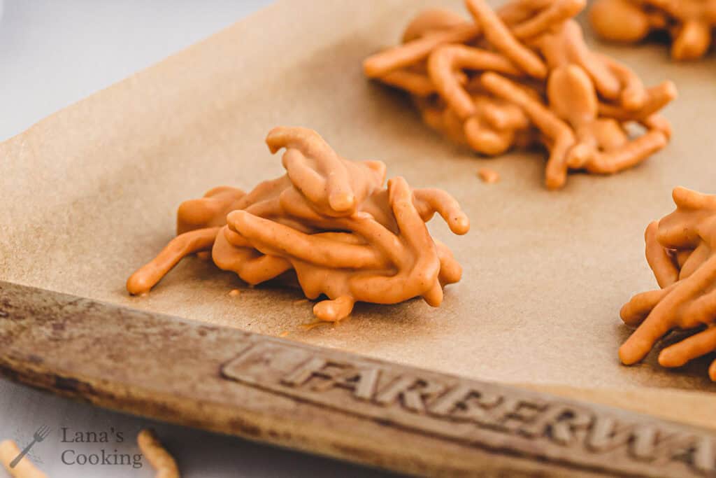Easy Vintage Haystacks Candy Recipe - Lana's Cooking