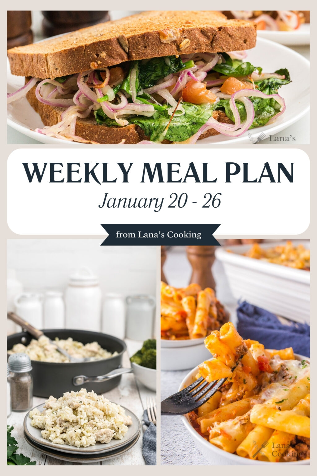 Weekly Meal Plans - Lana's Cooking