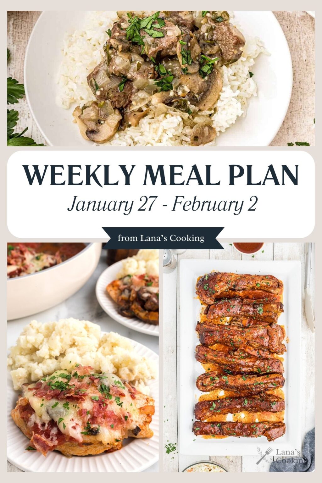 Weekly Meal Plans - Lana's Cooking