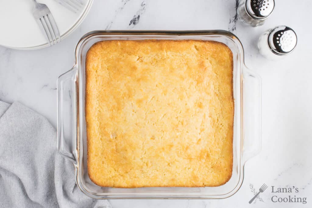 Simple Southern Corn Soufflé - Lana's Cooking
